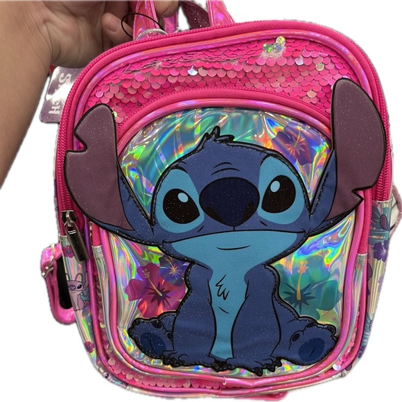 Disney | Accessories | Disney Stitch Sequin Mini Backpack | Poshmark